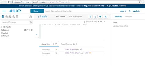 New In Cloudera Enterprise Hue Interface And Query Assistant Cloudera Blog Cloudera