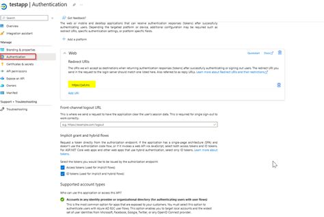 Idp Azure B2c Setup User Flow With Ms Account Returns Aadb2c90289 We