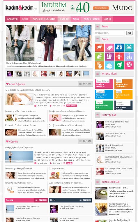 Wordpress Kadın Portal Teması Php Scriptler Asp Scriptler Ücretsiz