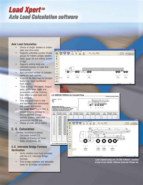 Load Xpert Axle Load Calculation Brochure Load Xpert