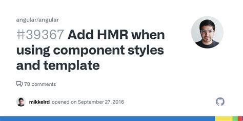 Add Hmr When Using Component Styles And Template · Issue 39367