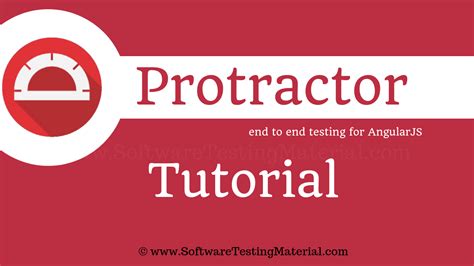 Protractor Testing Tutorial End To End Testing Of Angularjs Applications