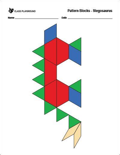 Pattern Blocks Print Class Playground Pattern Blocks Free Pattern Block Printables Pattern