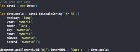 Les Dates En Javascript Et Lobjet Global Date Pierre Giraud