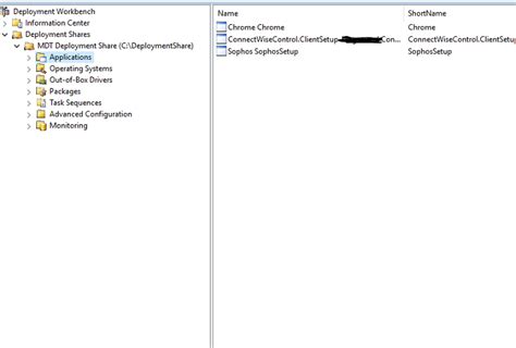 mdt applications wont install ﻿ o s deployment