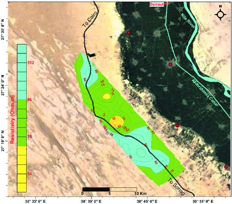 Explored Aquifer Iso Resistivity Contour Map Download Scientific Diagram
