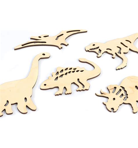 Шаблони за рисуване Динозаври 5 броя Неща с душа