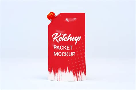 Ketchup Packet Editable Mockup 37905465 Psd