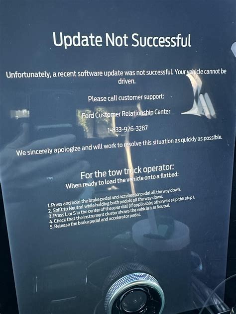 Update Not Successful Vehicle Cannot Be Driven Rf150lightning