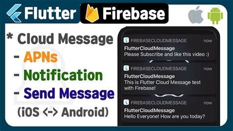 Flutter With Firebase 6 Cloud Messaging Apns Notification Send Message Example