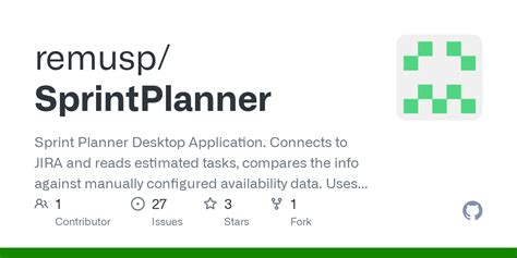 Github Remusp Sprintplanner Sprint Planner Desktop Application Connects To Jira And Reads