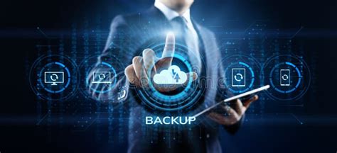 Backup Software Application Database Internet Technology Concept Stock Image Image Of