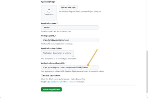 Single Sign On With Github Onedev Documentation