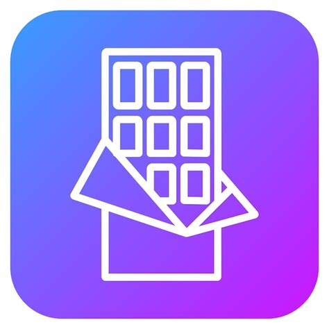 초콜릿 바 터 일러스트레이션 프리미엄 벡터