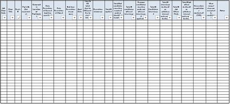 Recruitment Tracker Excel Template 6 Best Spreadsheet Free Download