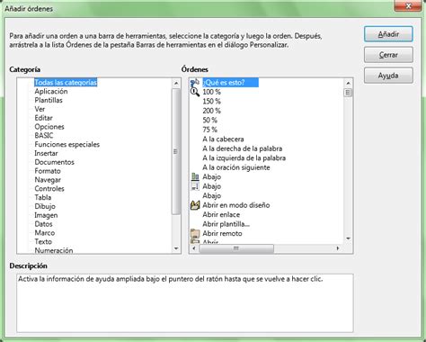 Personalizar Barras De Herramientas Personalización De La Interfaz De Libreoffice Writer
