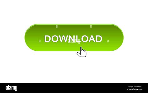 Download Web Interface Button Clicked With Mouse Cursor Green Color