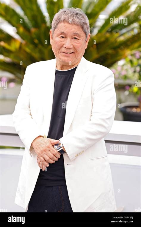 Takeshi Kitano Beim Photocall Zum Kinofilm Kubi Auf Dem Festival De