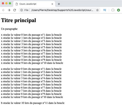 les boucles while do… while for et for… in et les instructions break et continue en javascript