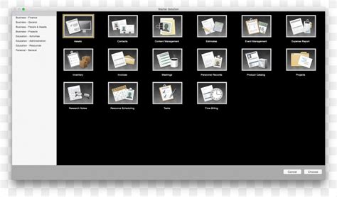 Filemaker Pro Computer Software Template Database Png 3164x1860px