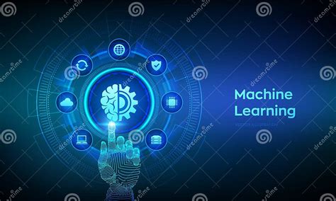 Machine Learning Ai Artificial Intelligence Deep Learning Stock Vector Illustration Of