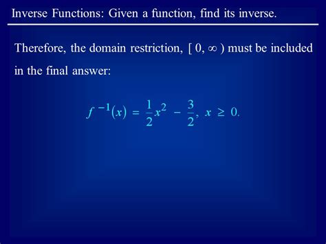 inverse functions given a function find its inverse first rename f