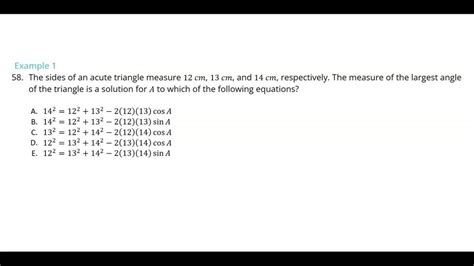 Advanced Trigonometry Actand Math Test Prep Lesson