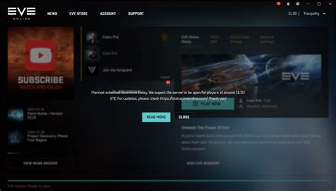File EveLauncherBannerExtendedDowntime Png EVE University Wiki