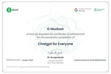 mudasir g on linkedin chatgpt ai machinelearning guvi artificialintelligence…