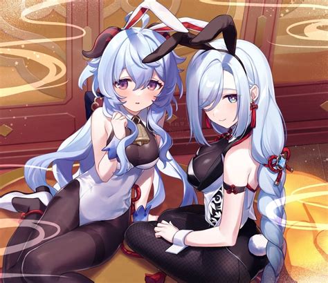Ganyu And Shenhe Genshin Impact Drawn By Yamabukiiro Danbooru