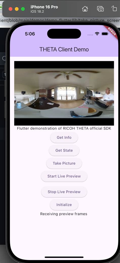 howto create new theta client flutter project theta client camera