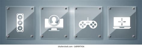 Set Computer Share Gamepad Computer Mouse Stock Vector Royalty Free 1687439989 Shutterstock