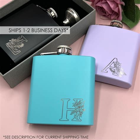 Engraved Flasks Etsy