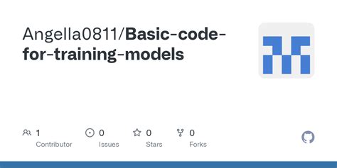 Github Angella0811basic Code For Training Models