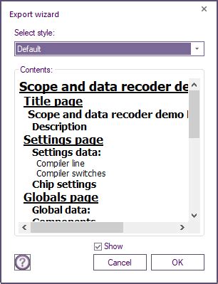 Auto Documentation Flowcode Help
