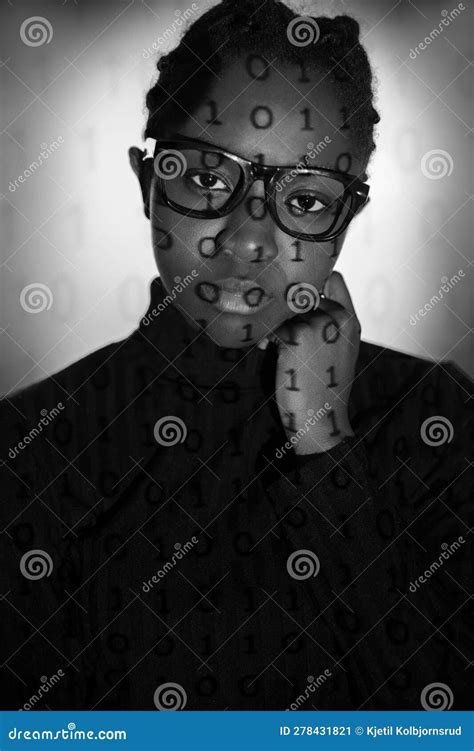 Young Female With Cyber Security Problems Stock Image Image Of Modern Graphic 278431821