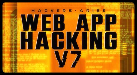 Web App Hacking Hackers Arise