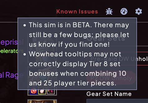 Hunter Set Bug · Issue 2546 · Wowsimswotlk · Github