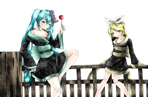 Miku X Rin By Rlxa On Deviantart