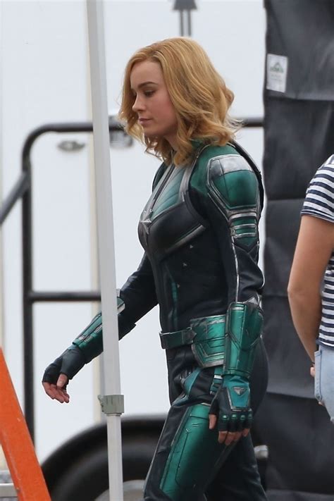 Brie Larson Captain Marvel Set In Los Angeles 11192018 • Celebmafia