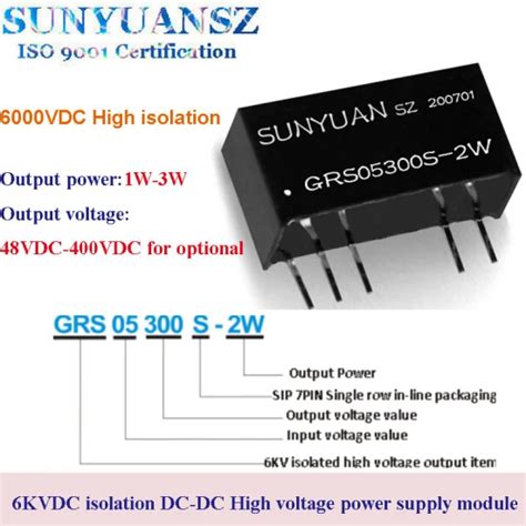 Wide Input Voltage Isolated Regulated High Voltage Dc Dc Converter Dc Dc Converter And Module