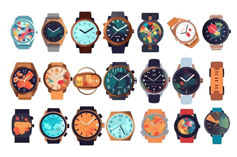 Conjunto De Relojes Una Encantadora Colección De Relojes De Diseño