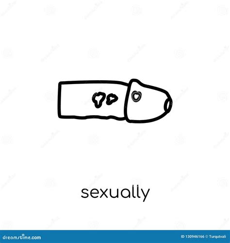 Sexually Transmitted Diseases Icon Trendy Modern Flat Linear Ve Stock Vector Illustration Of