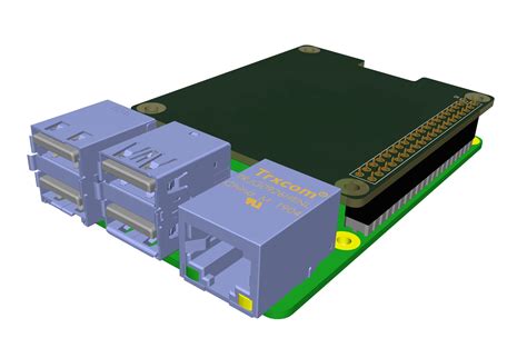 Raspberry Pi 2 3 4 Hat 40p Design Template Voor Kicad 6 Domoticx