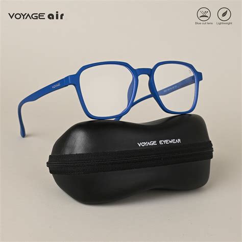 Voyage Air Royal Blue Square Eyeglasses For Men And Women Tr02mg4544 C9 Goeye