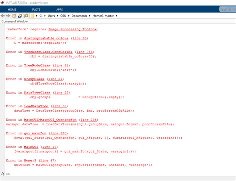 homer3 command returns several errors homer3 and atlasviewer