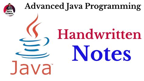 Advanced Java Programming Handwritten Notes