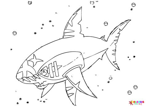 Sharpedo Coloring Pages Free Printable Pdf And Online Coloring