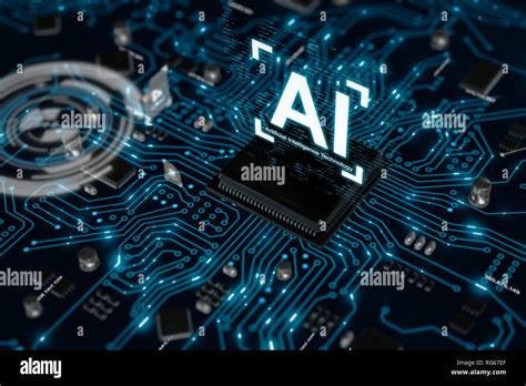 3d Render Ai Artificial Intelligence Technology Cpu Central Processor