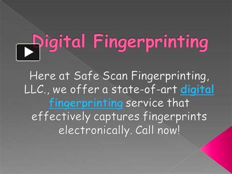 Ppt Digital Fingerprinting Powerpoint Presentation Free To Download Id 96e9fd Nwiyn